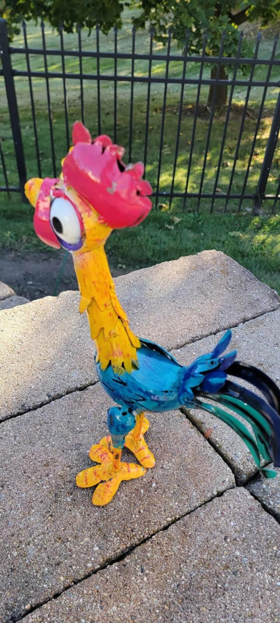Metal Art Hei Hei the Rooster Baby Rustic Multicolor - Etsy