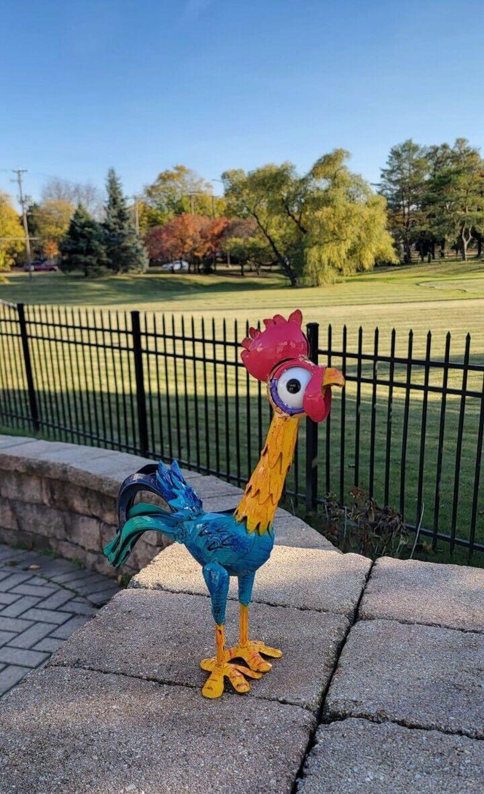 Metal Art Hei Hei the Rooster Baby Rustic Multicolor - Etsy