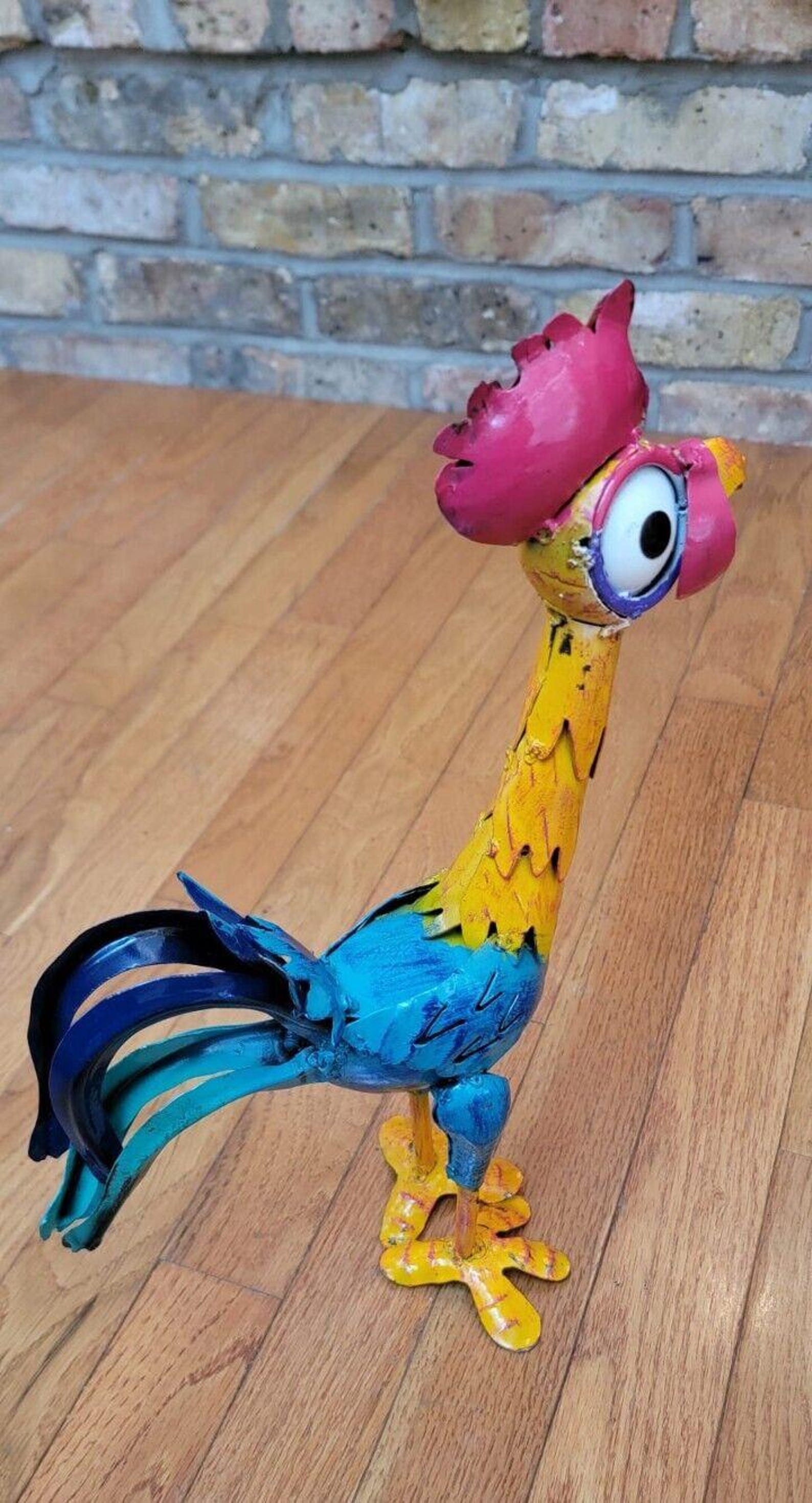 Metal Art Hei Hei the Rooster Baby Rustic Multicolor - Etsy