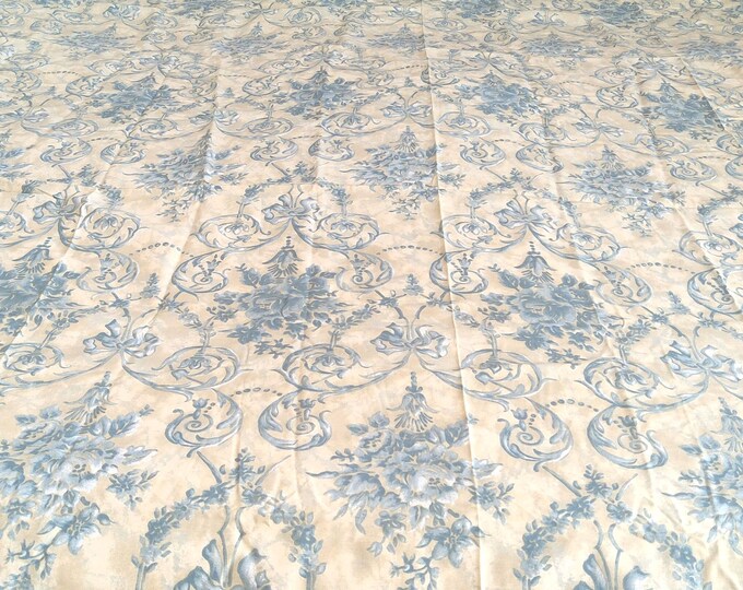 Vintage QUEEN Flat Sheet Acanthus Leaf Scrolls by Springs/springmaid - Etsy