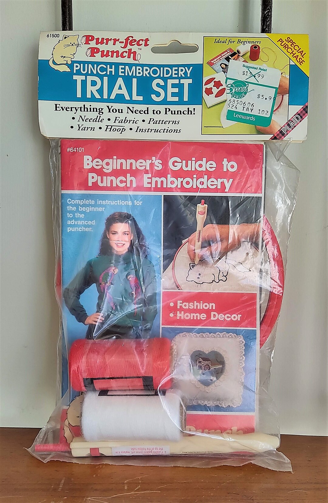 Vintage Punch Embroidery Kit Purr-fect Punch Punch Embroidery for ...