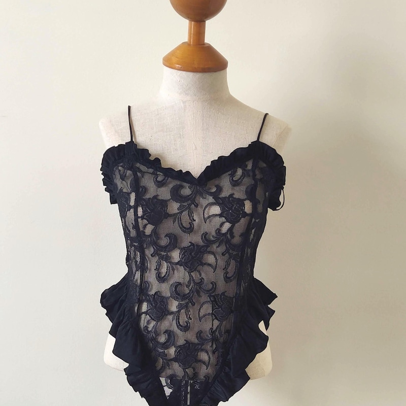 Black Lace Teddies - Etsy