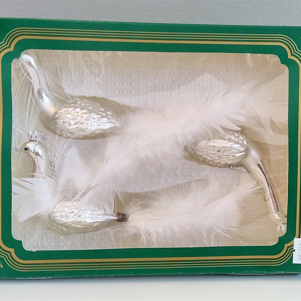 Silver Glitter Bird - Etsy