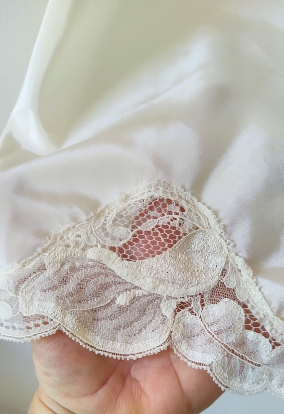 Vintage Lady Lynne Lacy Nylon Half Slip Lingerie, Siz… - Gem