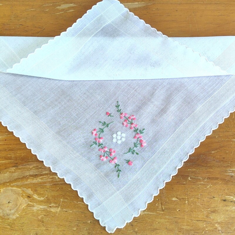 Flower Handkerchief - Etsy