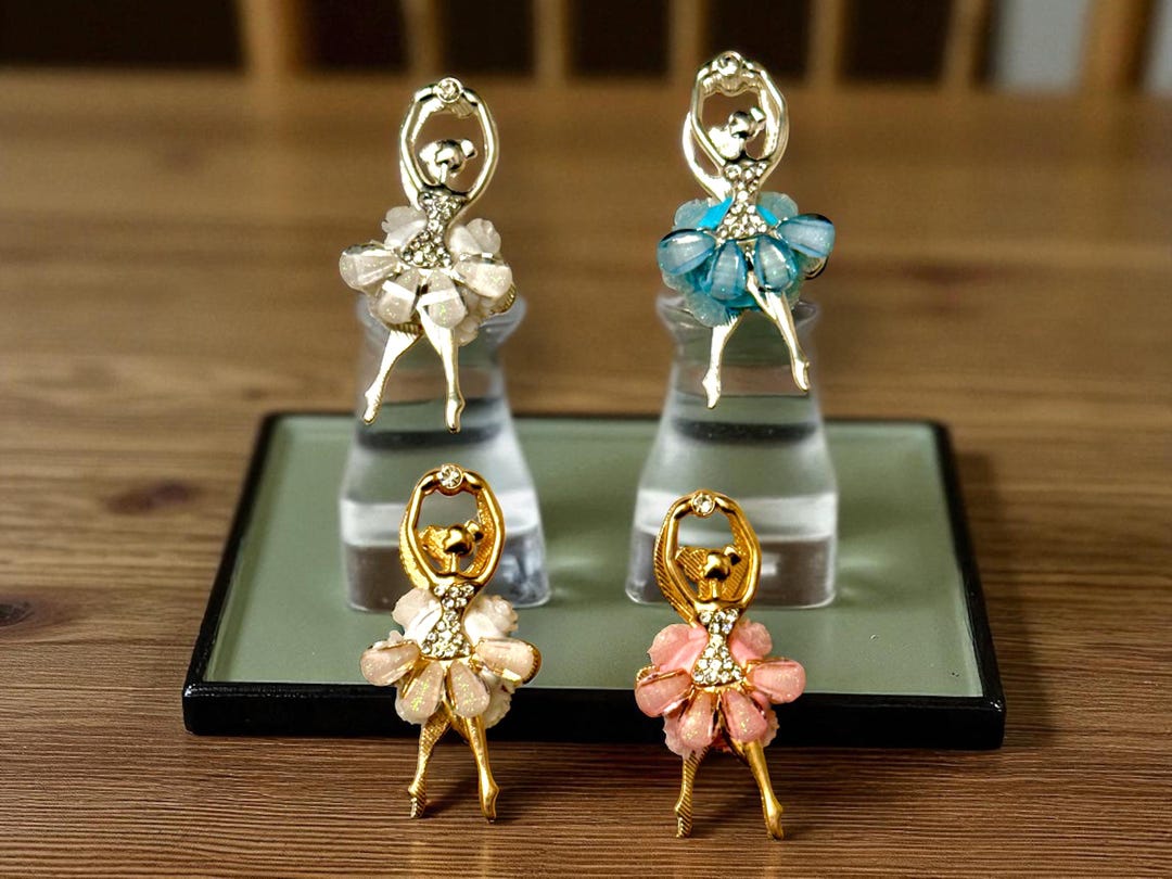 Rhinestone Ballerina Pen Beads: Elegant Writing Accessories - Etsy