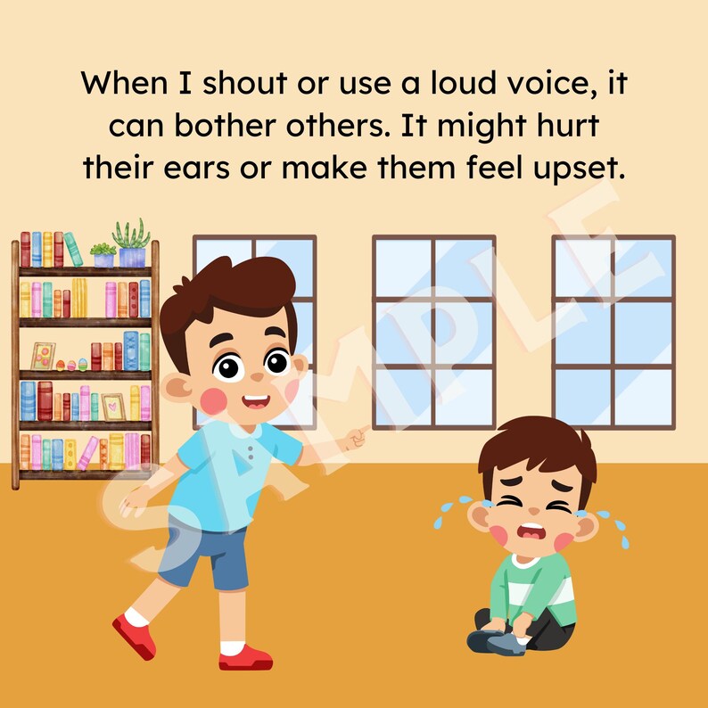 Inside Voice Social Story: Volume Control, SEL Tool (printable PDF ...