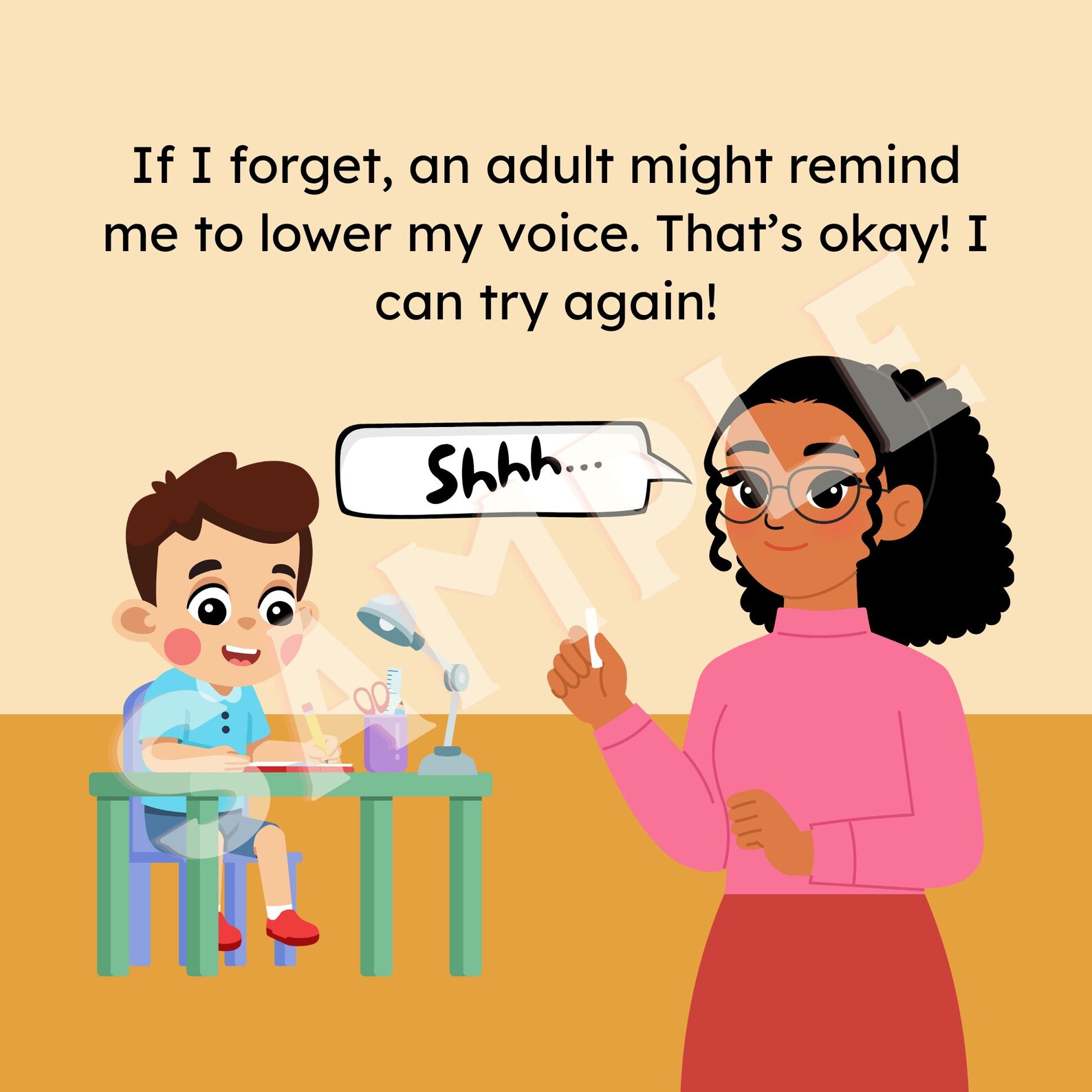 Inside Voice Social Story: Volume Control, SEL Tool (printable PDF ...