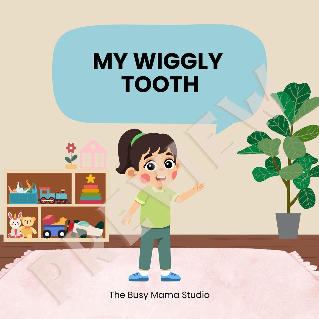 My Wiggly Tooth / Social Story for Kids / Loose Tooth / Emotional ...