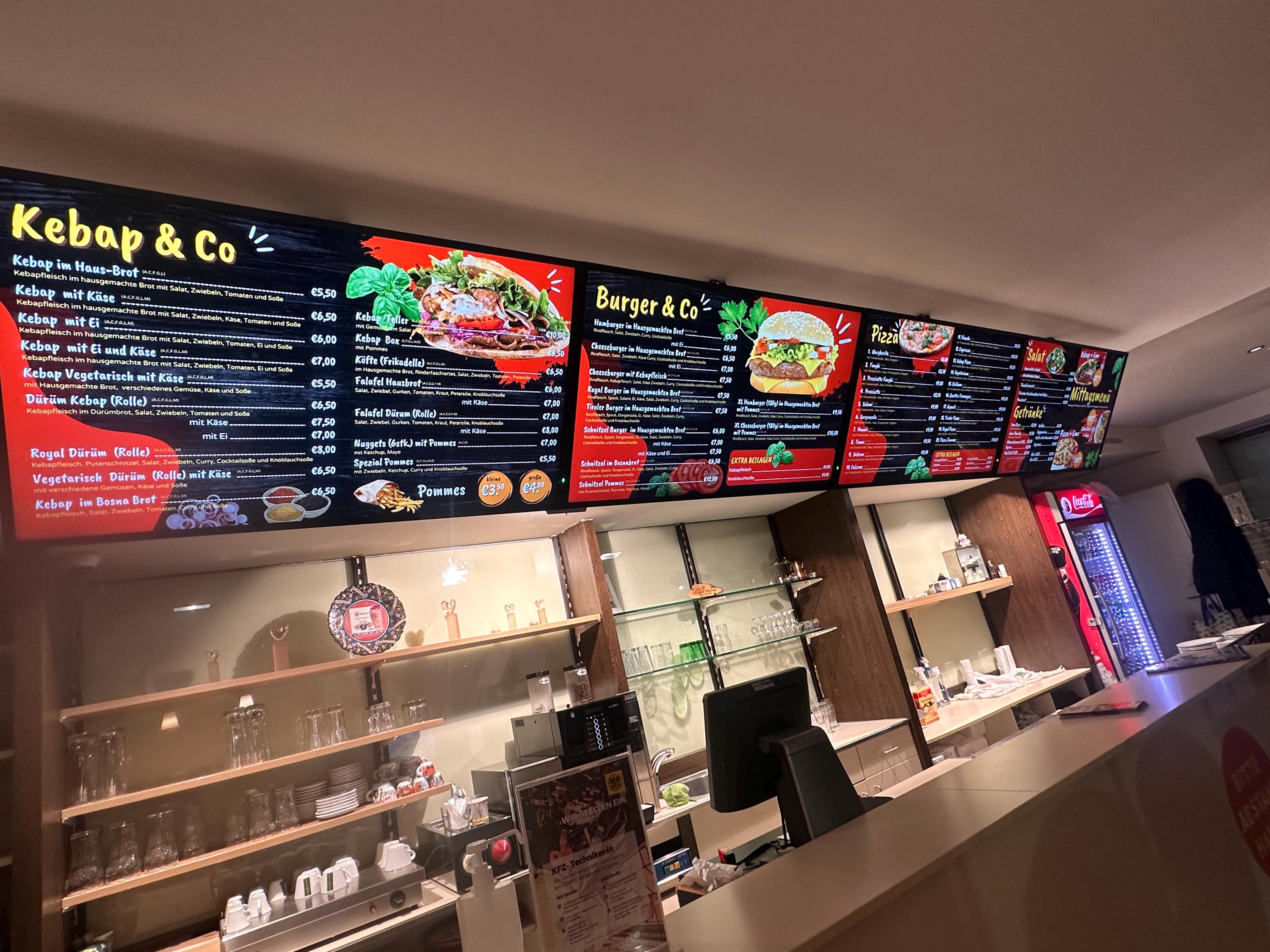 Digital Restaurant Snack Menu Template, TV Board, Editable Menu Design ...