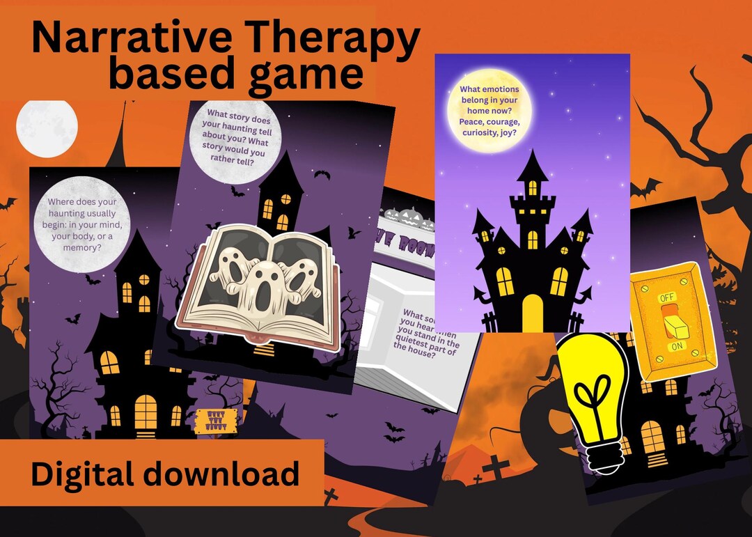 The Haunted Mind™ Narrative Therapy Game | Printable Fear & Anxiety ...