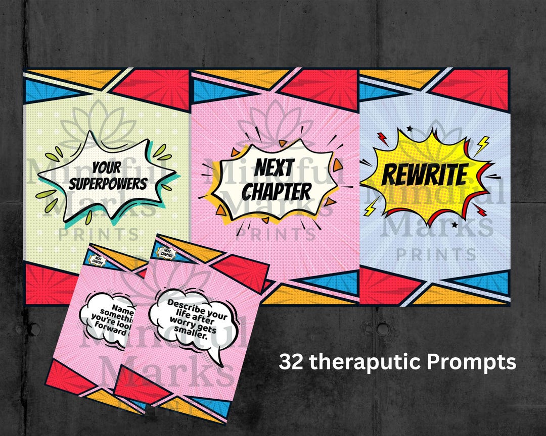 Narrative Therapy Story Cards for Anxiety – Printable Middle School ...