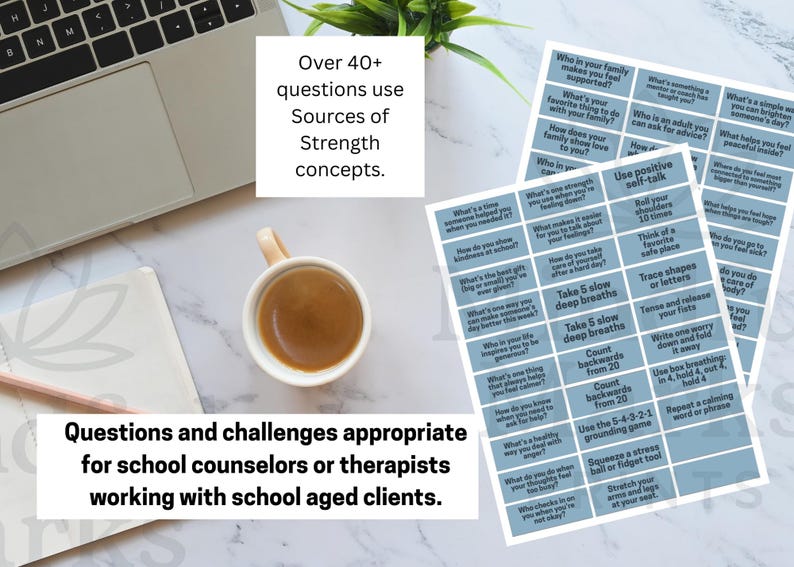 School Counseling Jenga Stickers + Coping Skills Handouts | 100 ...