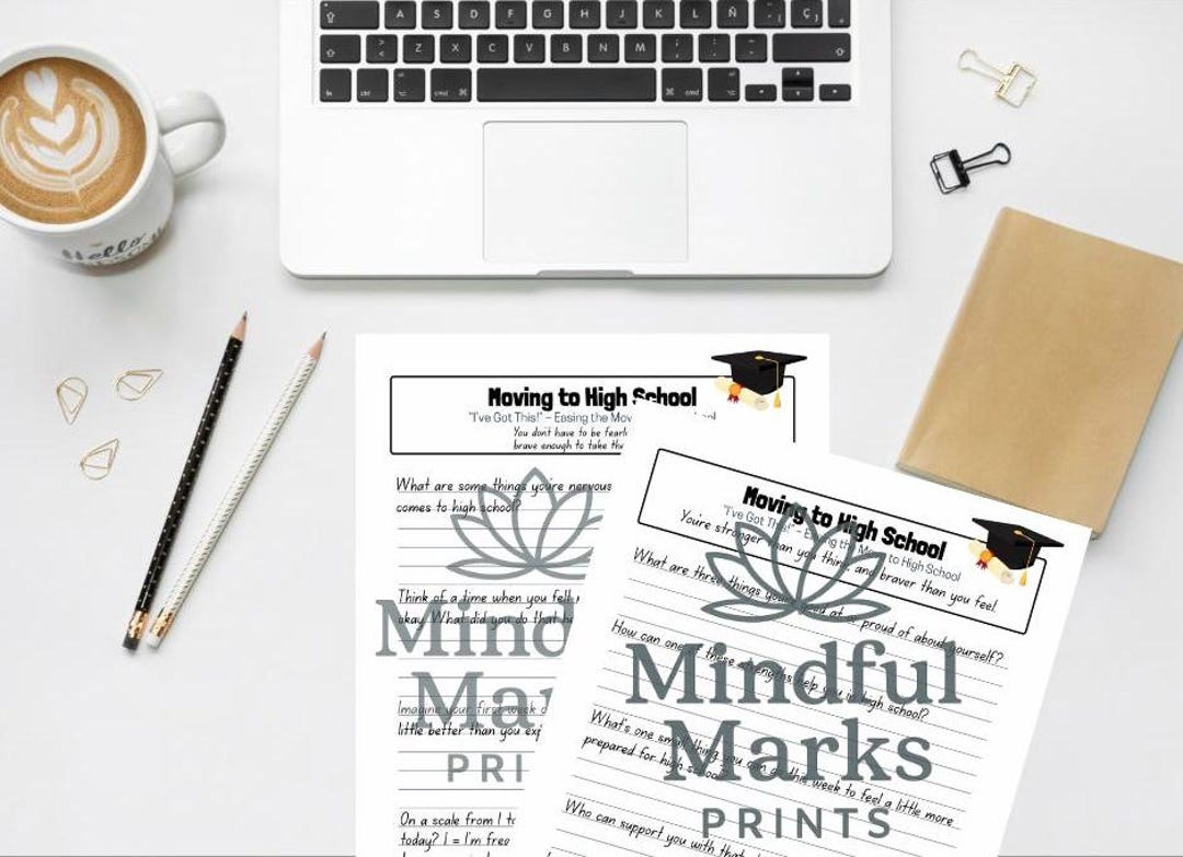 School Transition Worksheets Bundle | 5th to 6th & 8th to 9th Grade SEL ...