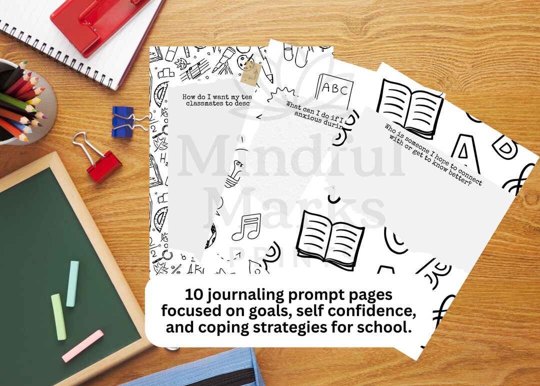 Retro School Junk Journal Pages & Cutouts | Printable Back-to-school ...