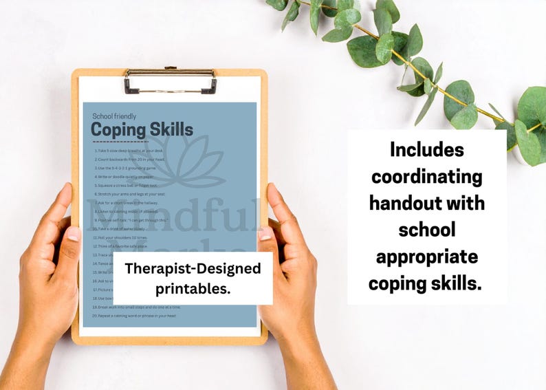 School Counseling Jenga Stickers + Coping Skills Handouts | 100 ...