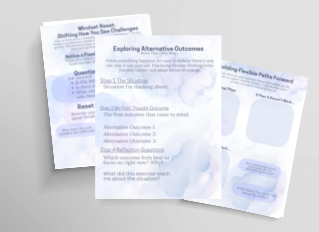 Cognitive Flexibility Worksheets Bundle | Executive Function Skills ...