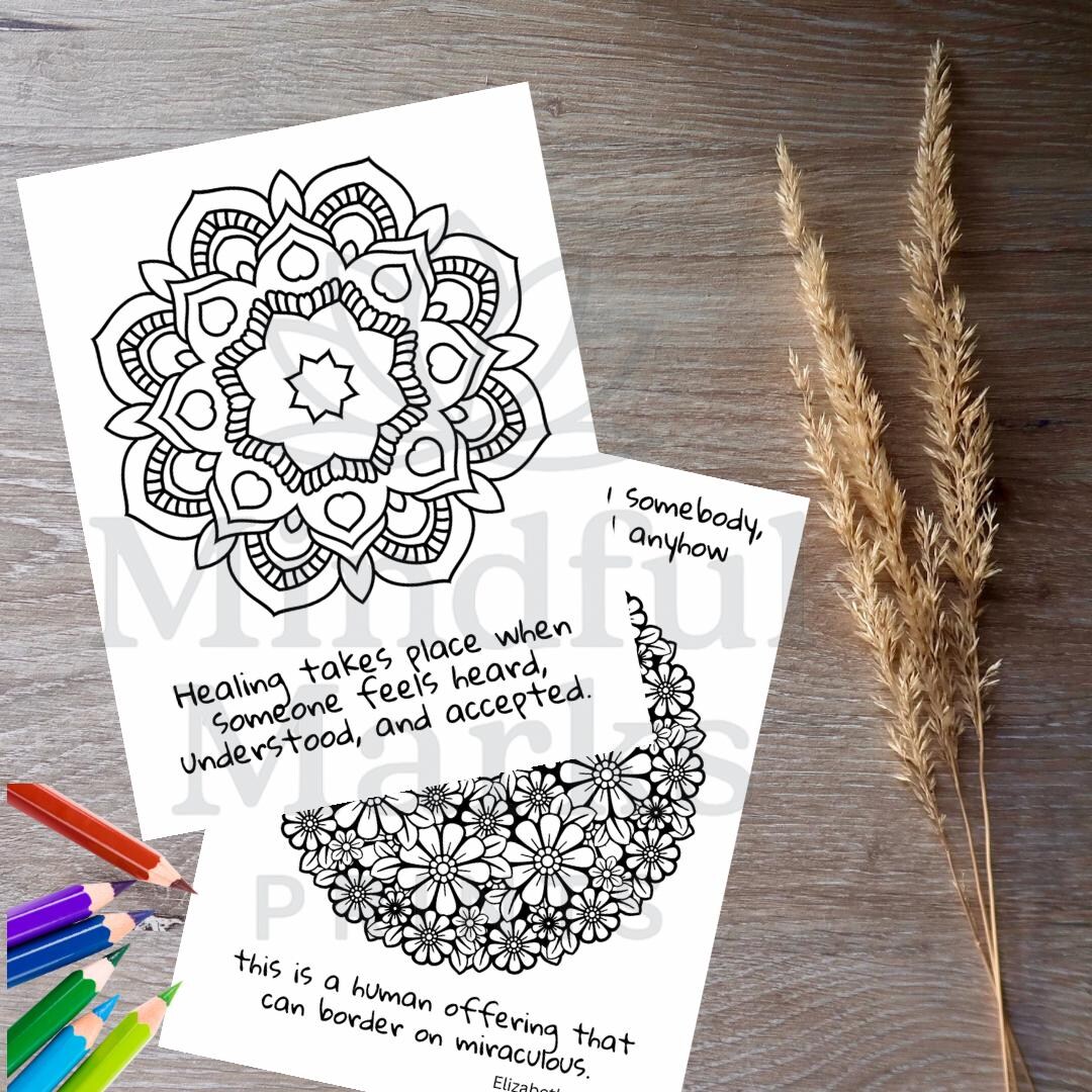 Person-centered Therapy Coloring Pages | Carl Rogers Quote Coloring ...