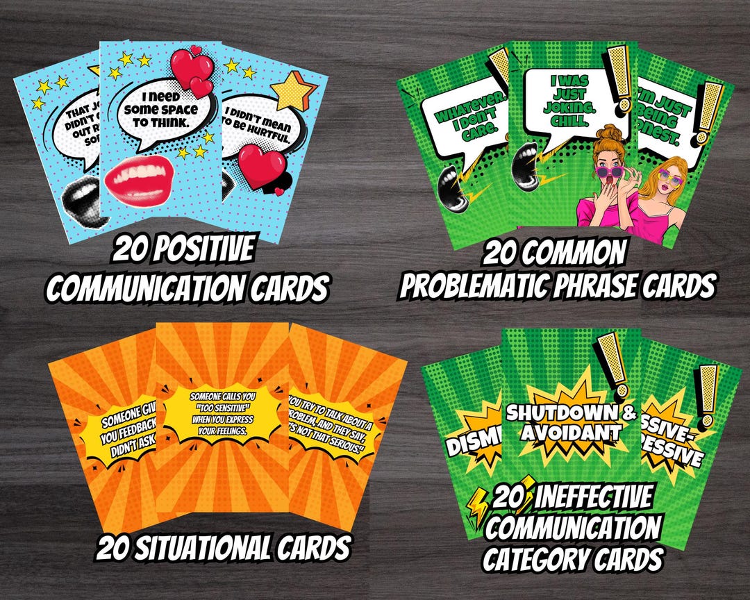Say It Better Card Game | Printable Communication Skills Activity for ...