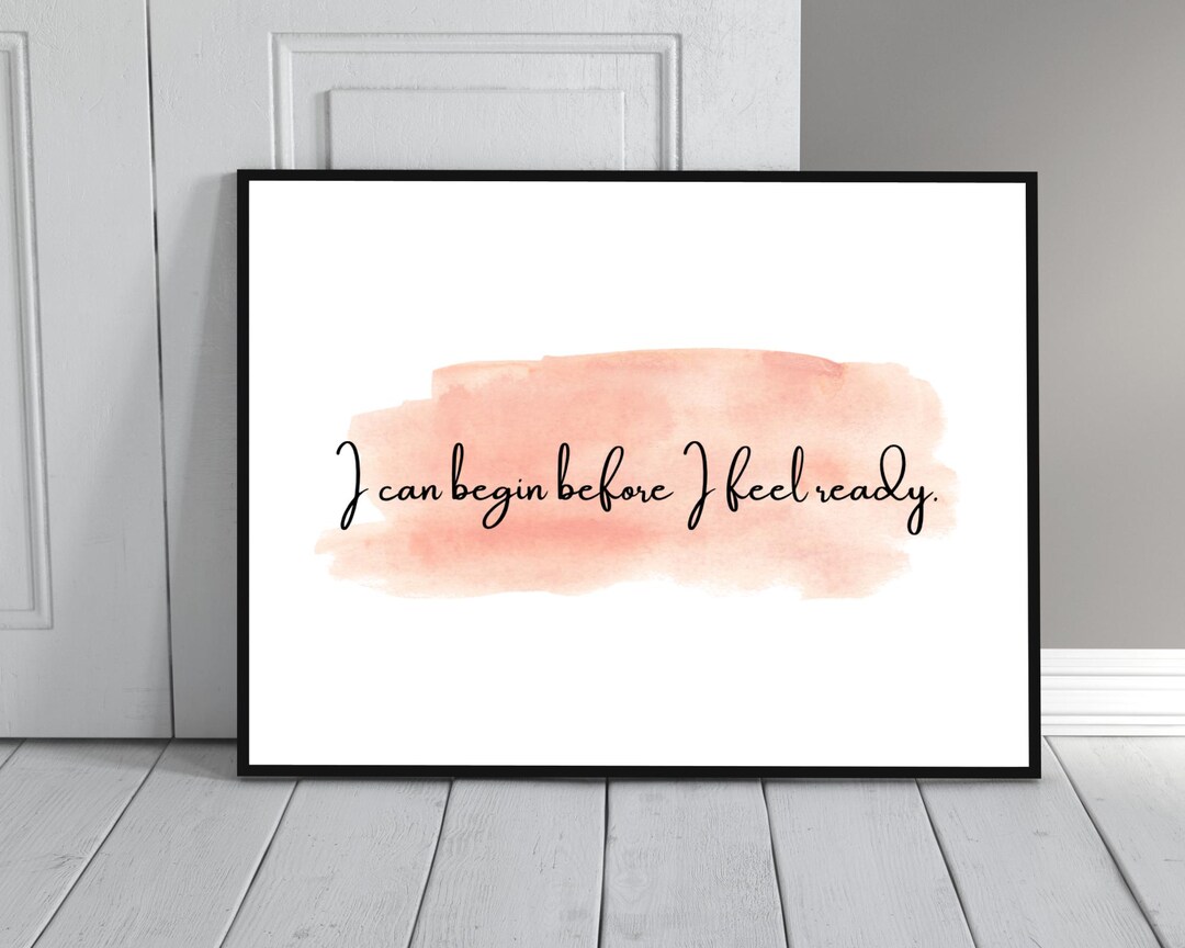 Watercolor Affirmation Art Print | Positive Quote Wall Decor | Instant ...