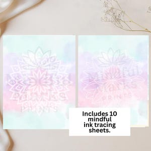 Mindful Ink Tracing Sheets – Printable Mandala Tracing Activity for ...