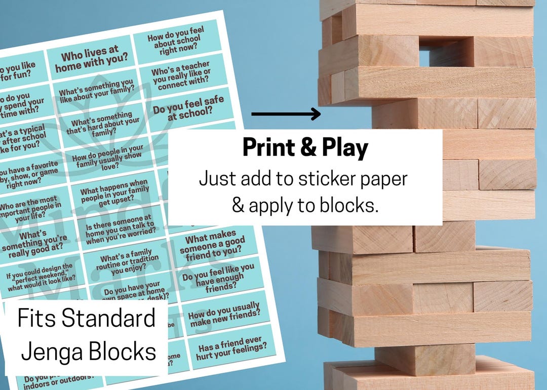 Therapy Intake & Rapport Building Game Stickers | Teen + Preteen ...