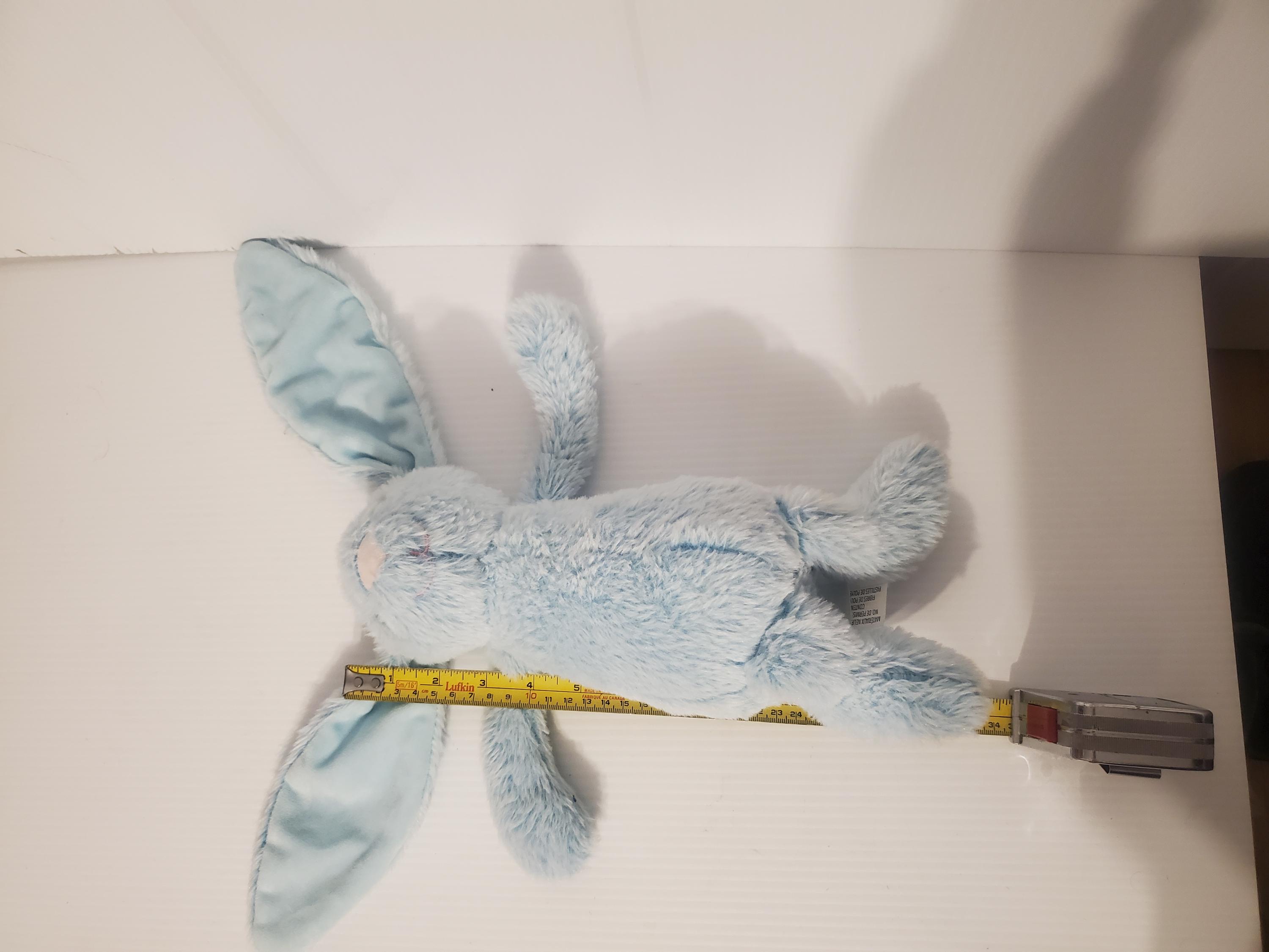 Kellytoy Stuffed Blue Bunny Rabbit Plush 12" Stuffed Toy Lovey Long ...