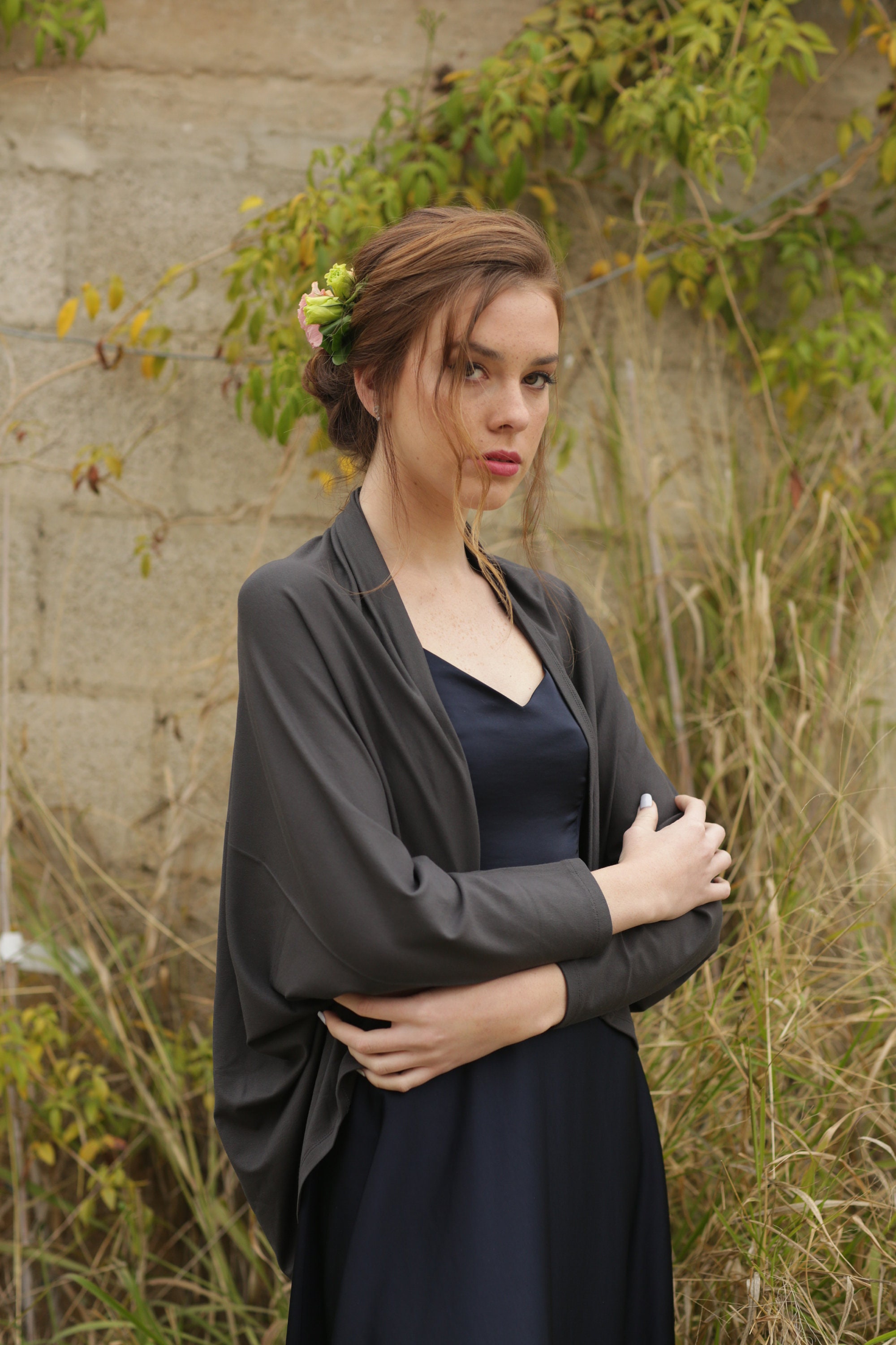 Black Cardigan With Long Batwing Sleeves, Black Oversized Long Cardigan ...