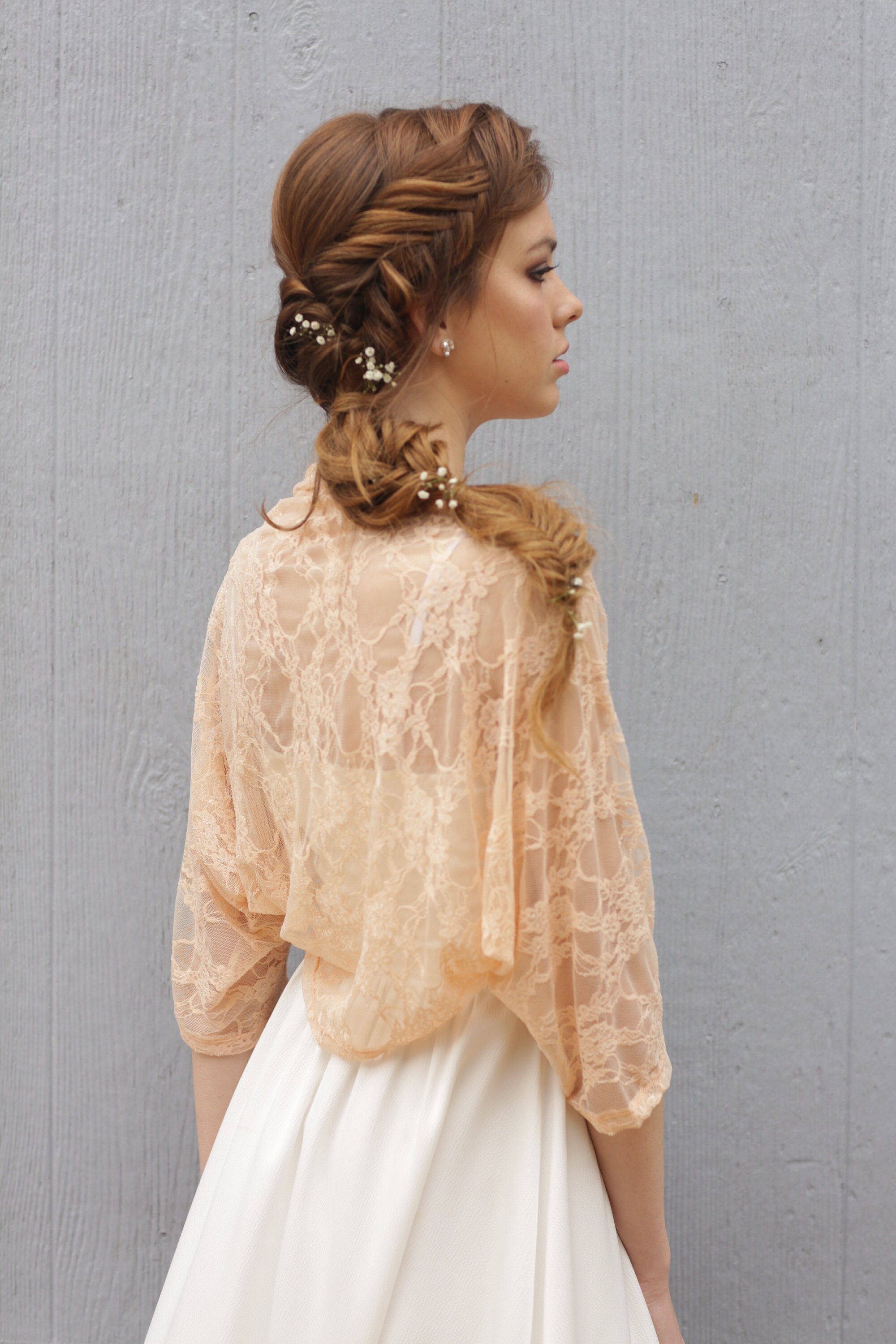 Shawl for Plus Size Bride, Lace Ivory Shawl, Wedding Shawl Plus Size ...