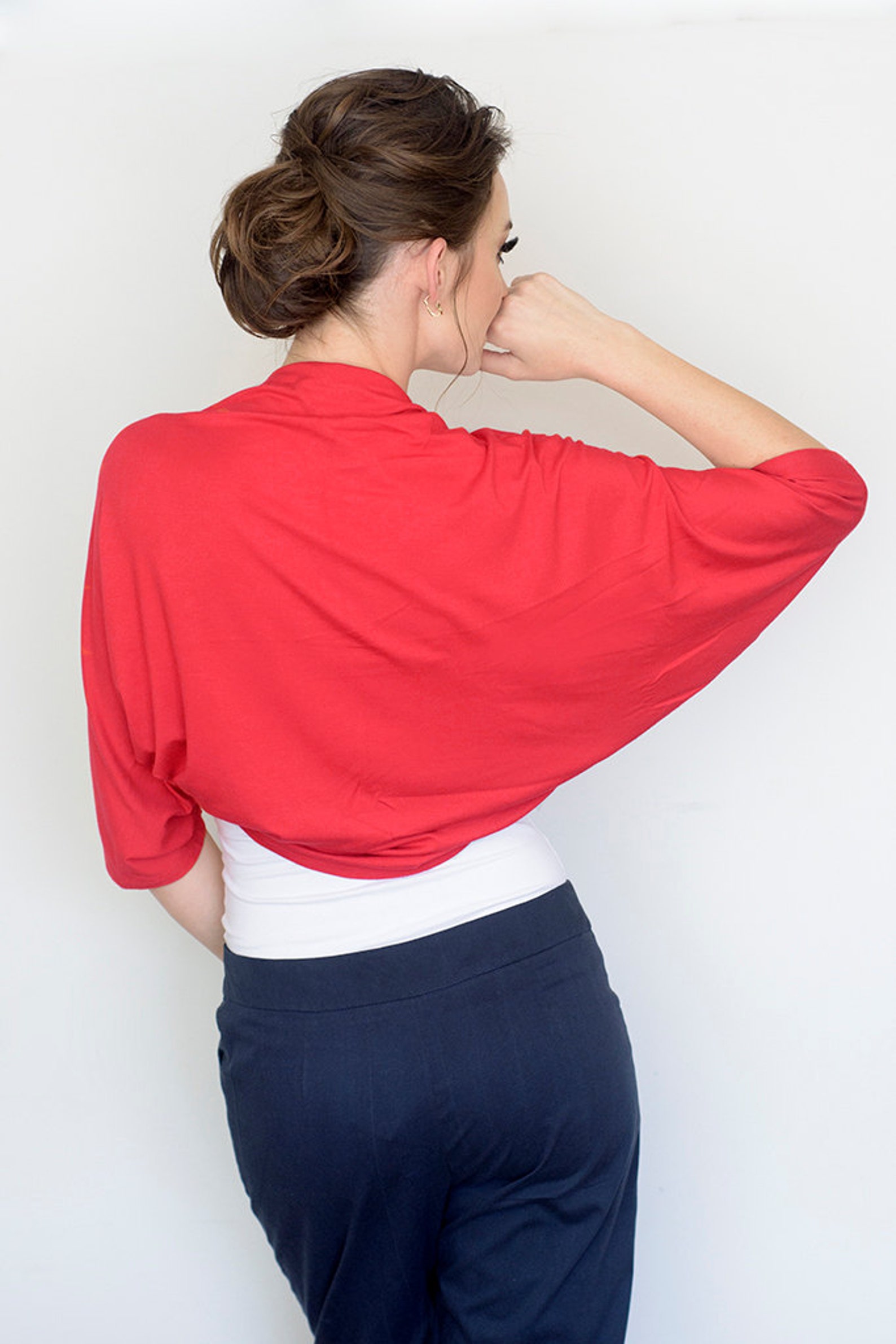 Red Bolero Evening Bolero Jacket Red Boleros and Shrugs Red - Etsy