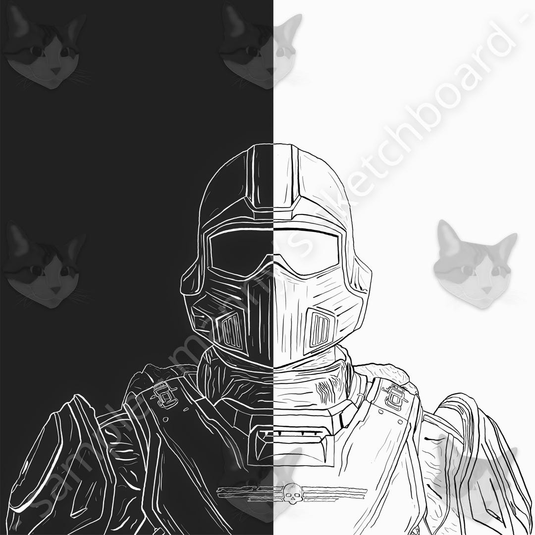 Black & White Collection | Helldivers and Division Inspired Art ...