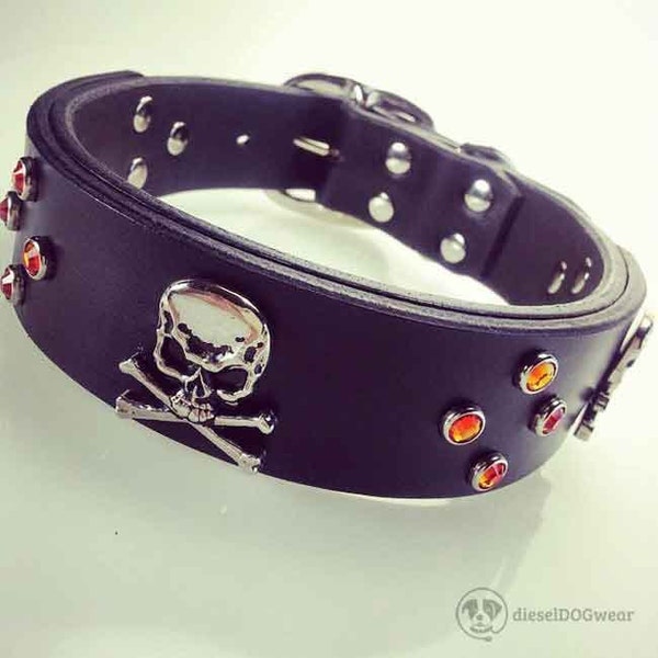 Skull Dog Collars - Etsy
