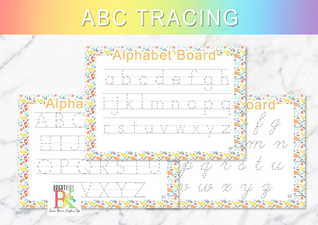 Alphabet Tracing Activity | Kids Learning Activity | Preschool Learning ...
