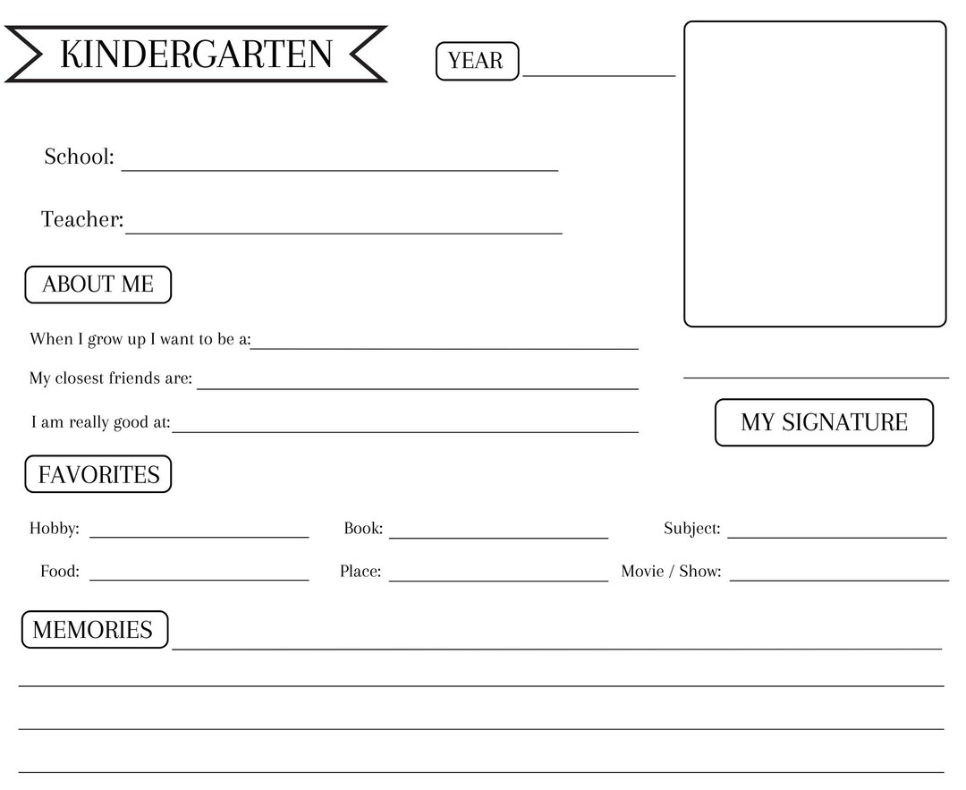 School Memory Box | School Year File Folder Pre-k - 12th Grade ...