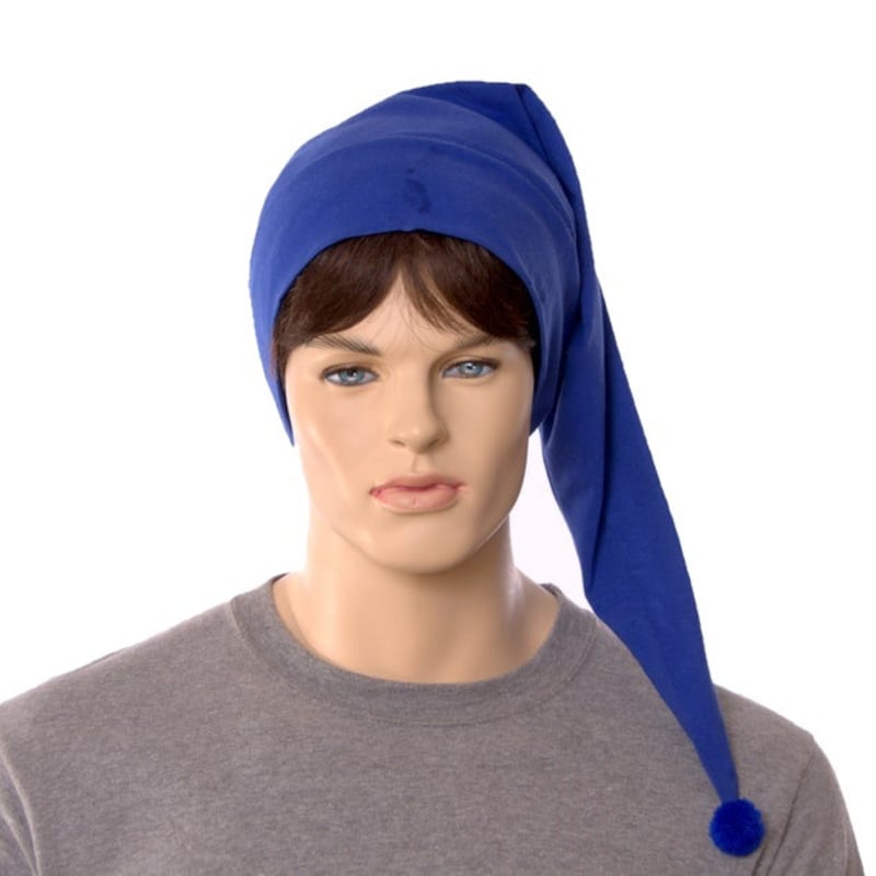 Blue Sleeping Hat With Stars - Etsy