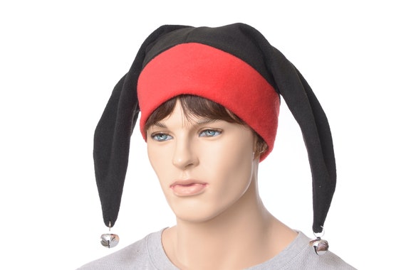 Black And Red Jester Hat