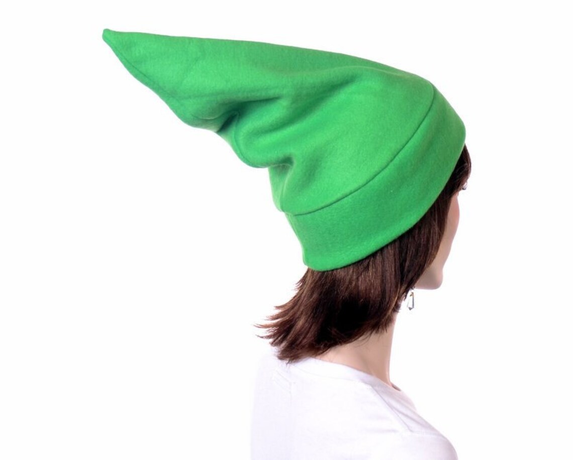 Elf Hat Green Stocking Cap Pointed Hat Bright Green Pointy | Etsy