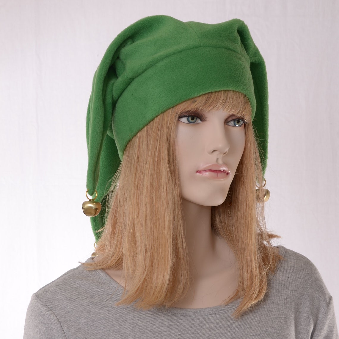 Jester Hat Bright Green Three Pointed Joker Halloween Costume | Etsy