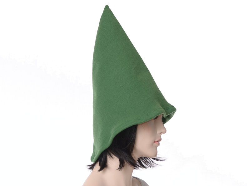 Gnome Hat Dark Green Oversized Extra Wide Bell Brim Cosplay Adult Men ...
