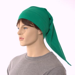 Nightcap Green Pointed Hat Cotton Night Cap Elf Hat to Sleep in Cosplay ...