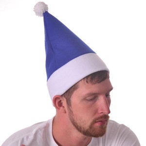 Blue Elf Hat Standing Gnome Cap Holiday Beanie Adult Costume - Etsy