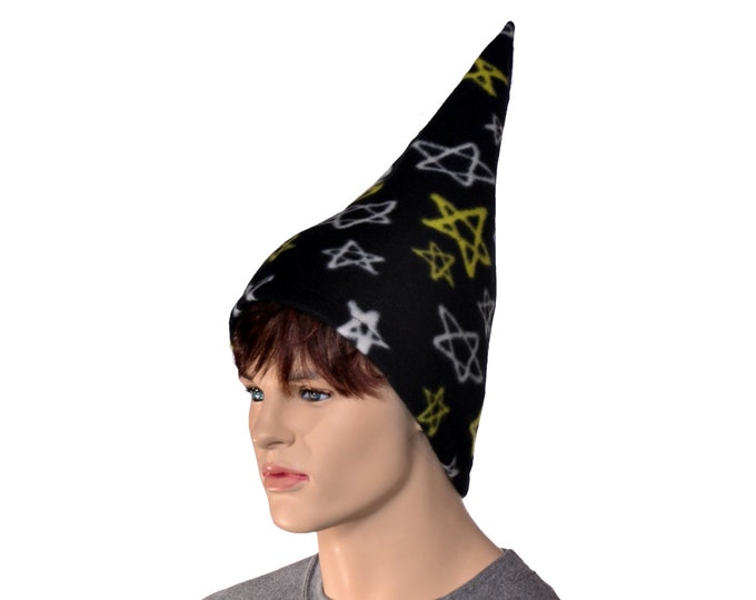 Unisex Adult Tattered Witch Wizard Scarecrow Hat Pointed Sorting ...