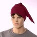 Burgundy Nightcap Pointed Night Cap Maroon Unisex Adult Cotton ...