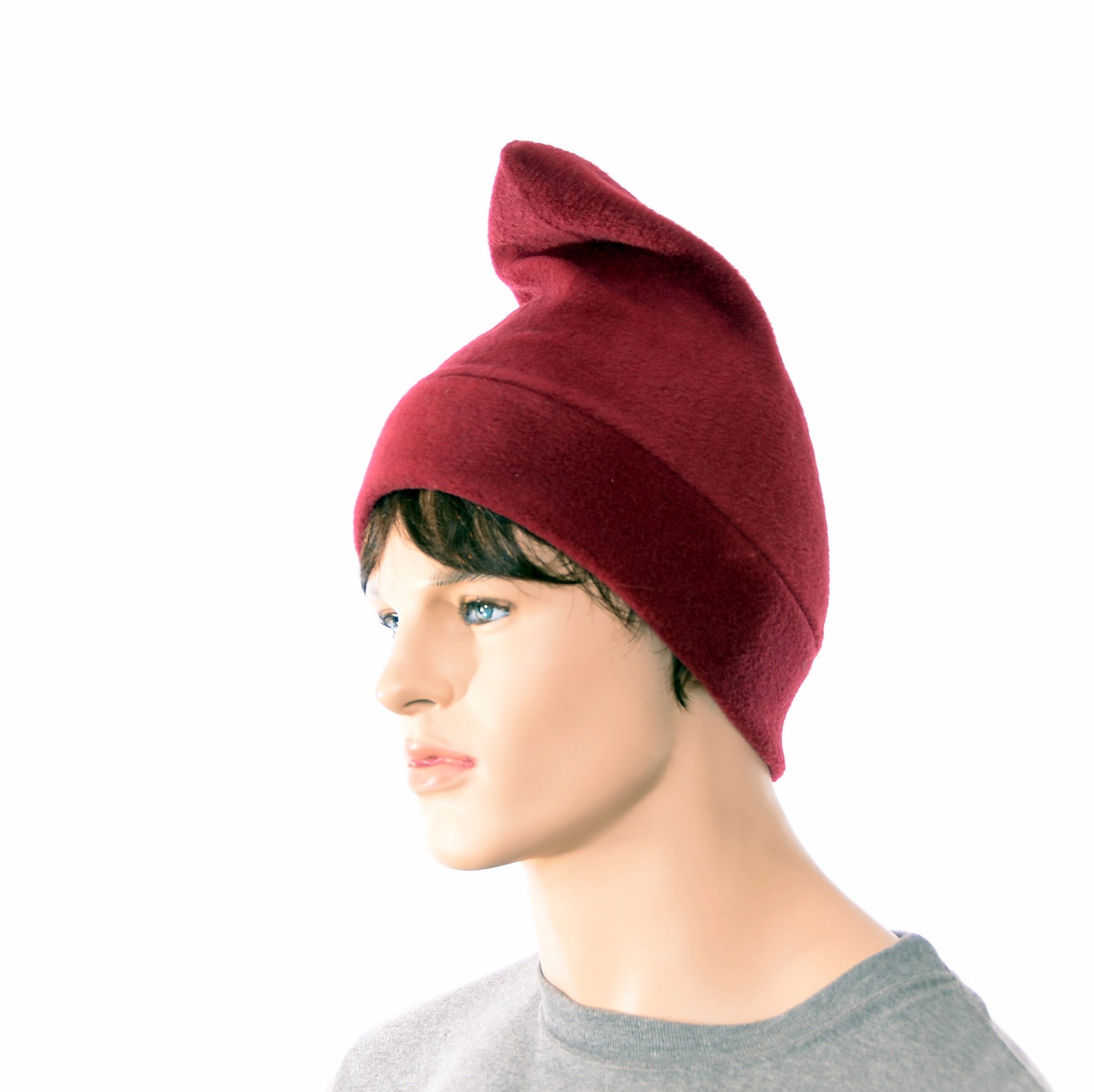 Burgundy Phrygian Cap Liberty Hat Maroon Fleece Cosplay Adult Men Women ...