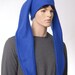 Jester Hat Extra Long Royal Blue Two Point Cap Fleece Pompom - Etsy