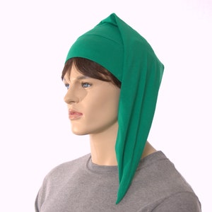 Nightcap Green Pointed Hat Cotton Night Cap Elf Hat to Sleep in Cosplay ...
