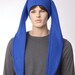 Jester Hat Extra Long Royal Blue Two Point Cap Fleece Pompom - Etsy