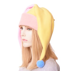 Jester Hat Kawaii Pastel Goth Harlequin Hat Two Pointed Hat With ...
