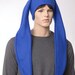 Jester Hat Extra Long Royal Blue Two Point Cap Fleece Pompom - Etsy