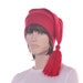 Red Stocking Cap Elf Hat Adult With Red Tassel Fleece Men - Etsy